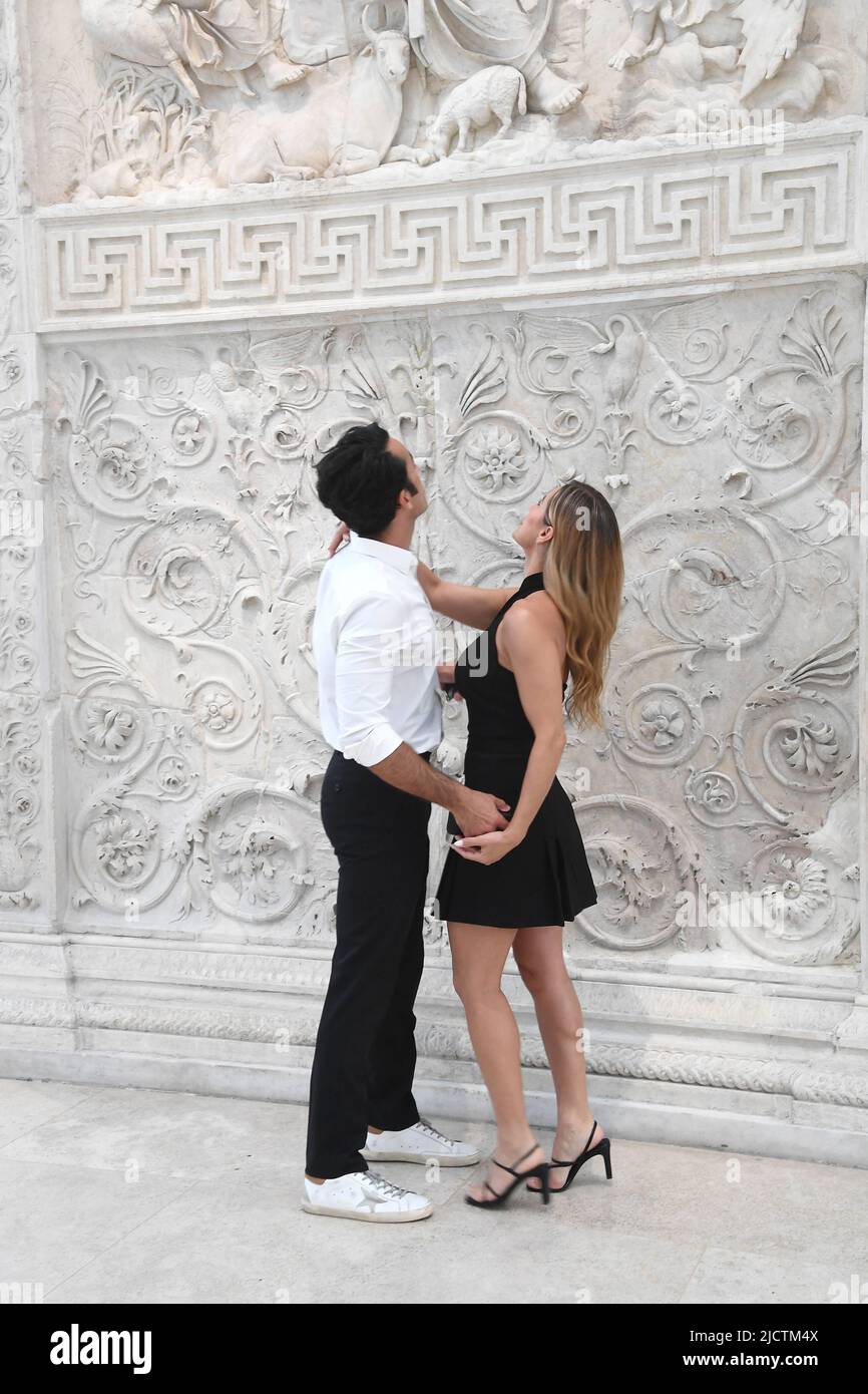Rome, Italy. 15th June, 2022. Rome: Ara Pacis Museum. Lola Ponce and ...