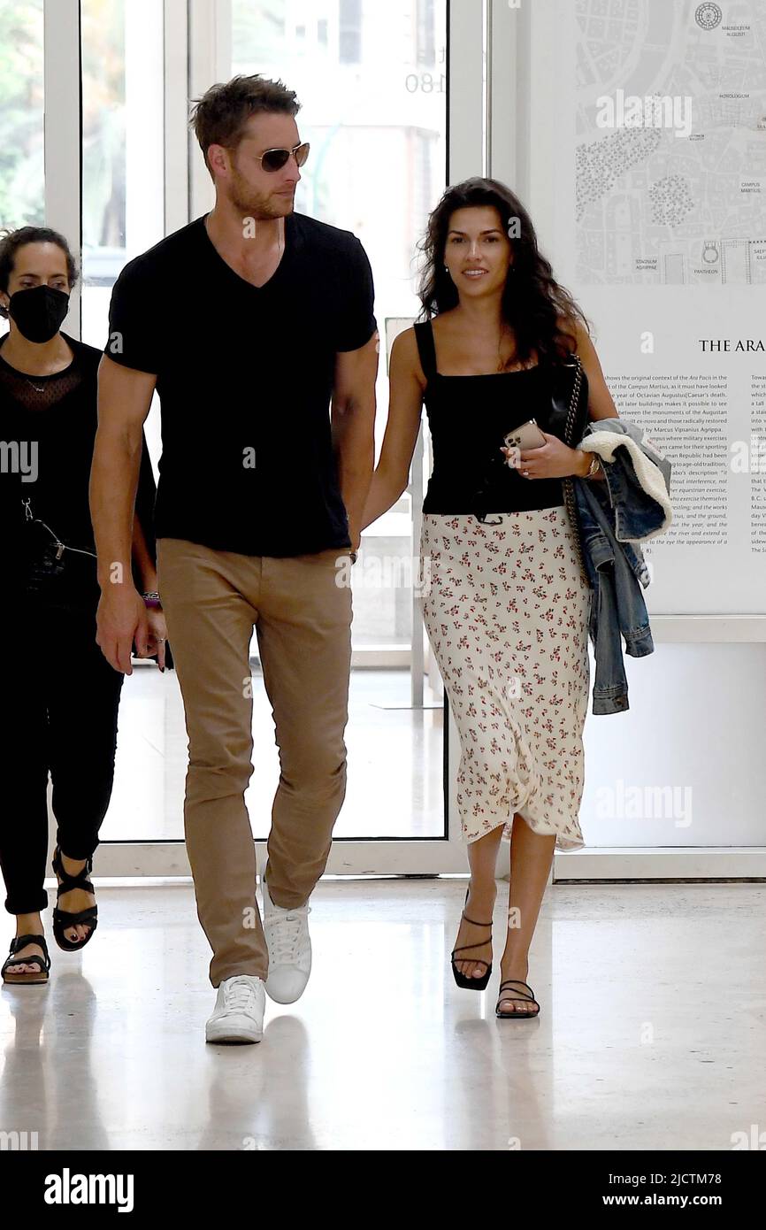 Rome, Italy. 15th June, 2022. Rome: Ara Pacis Museum. Justin Hartley ...