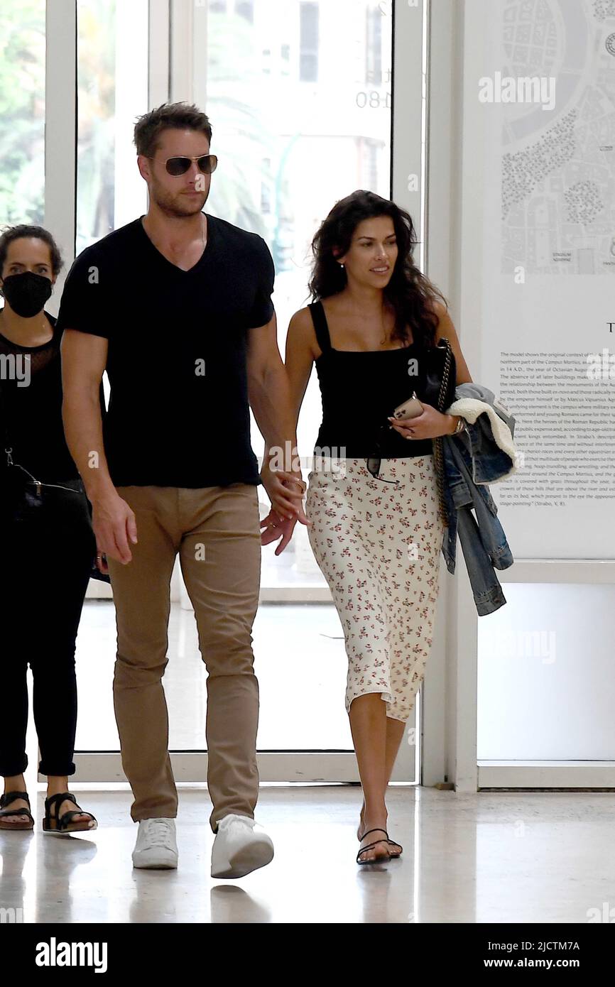 Rome, Italy. 15th June, 2022. Rome: Ara Pacis Museum. Justin Hartley ...