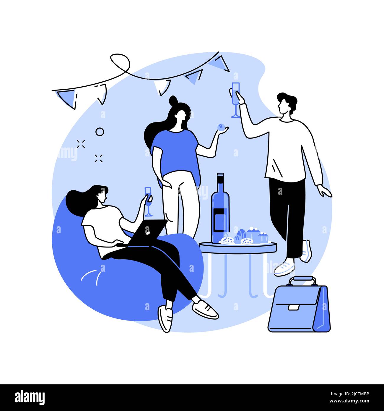 Corporate event isolated cartoon vector illustrations Stock Vector ...