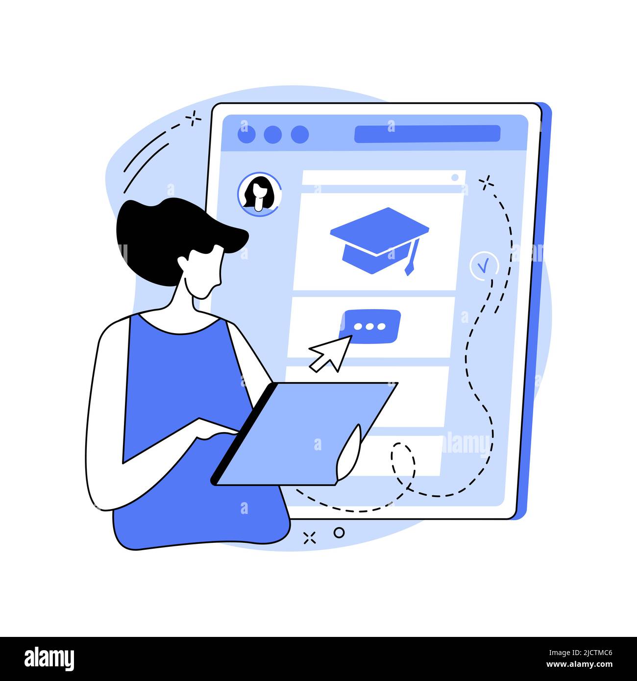 Join class isolated cartoon vector illustrations Stock Vector Image ...