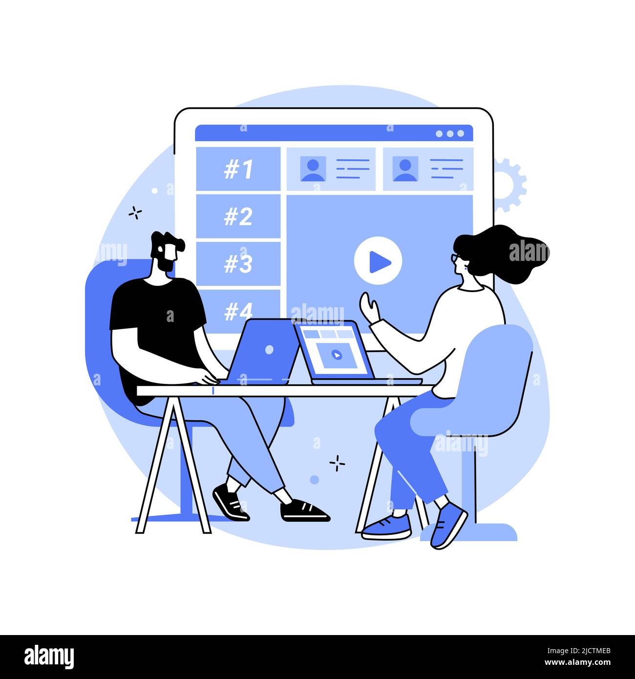 Workspace isolated cartoon vector illustrations Stock Vector Image ...