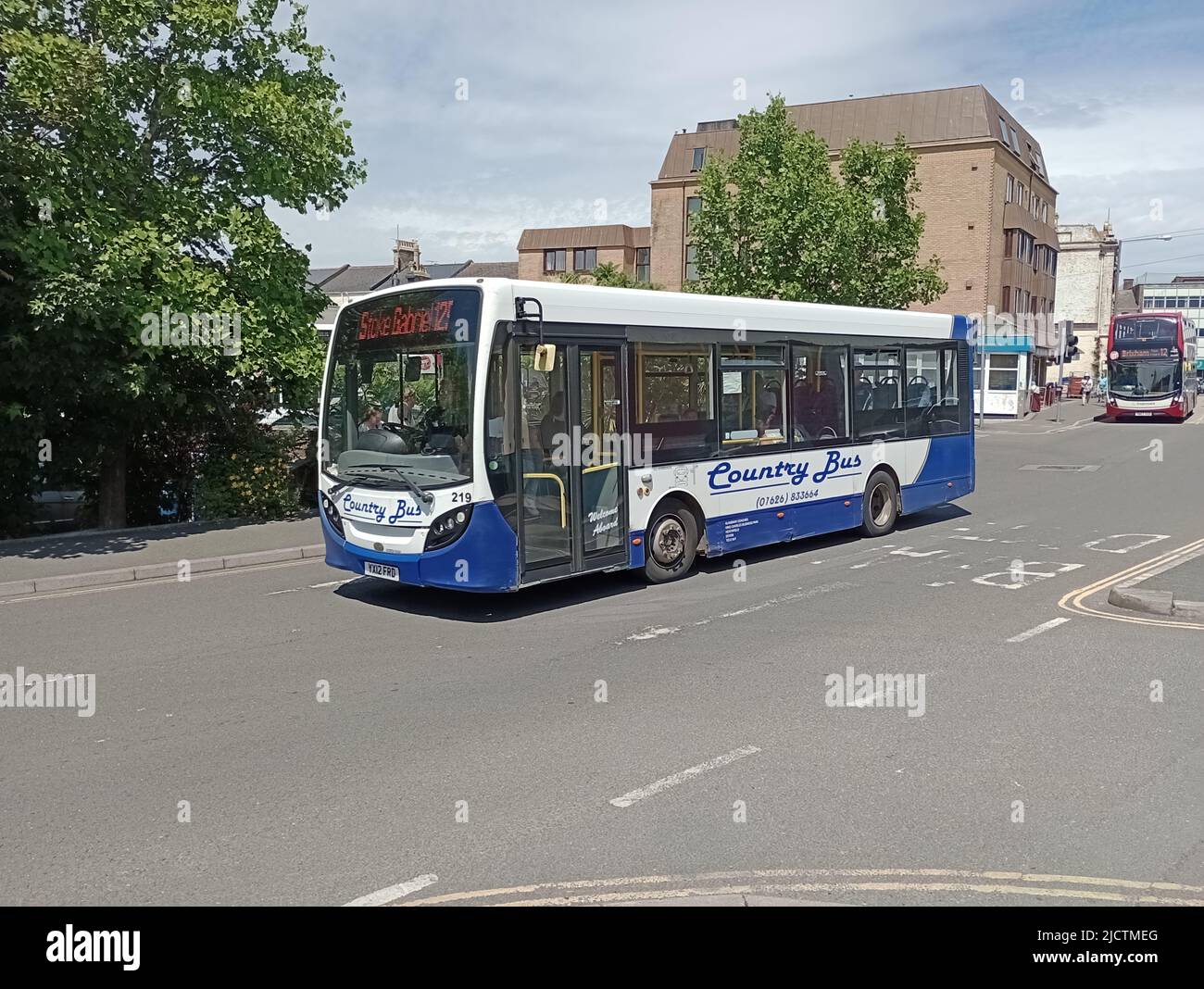 An Alexander Dennis Bus operated by Country Bus at Paignton, Devon ...