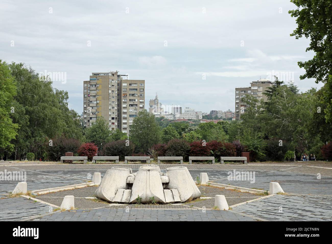 View from the Museum of Yugoslavia Stock Photo - Alamy