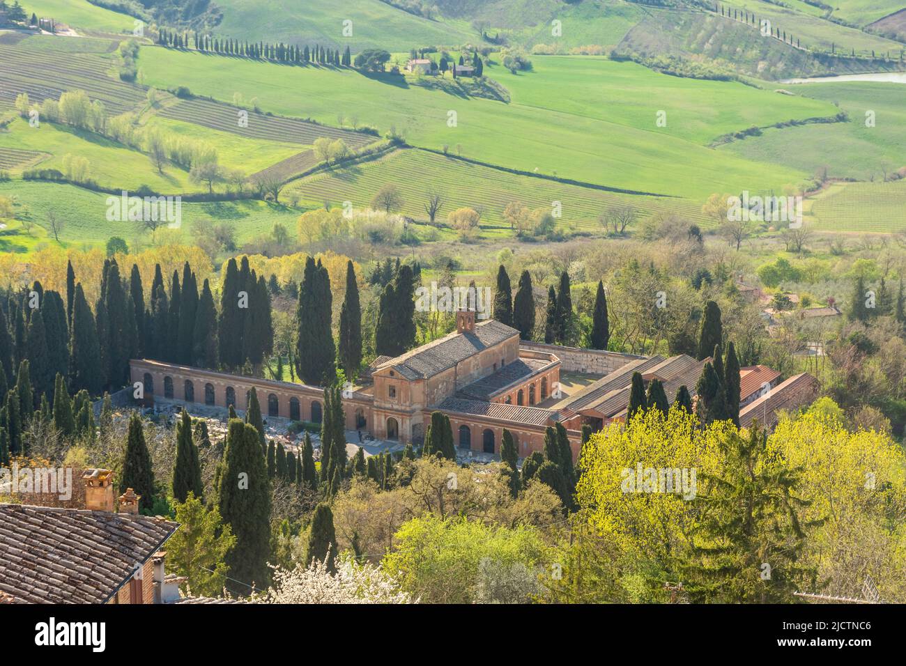 Monastery in the countryside of Montepulciano, Tuscany, Italy Stock ...