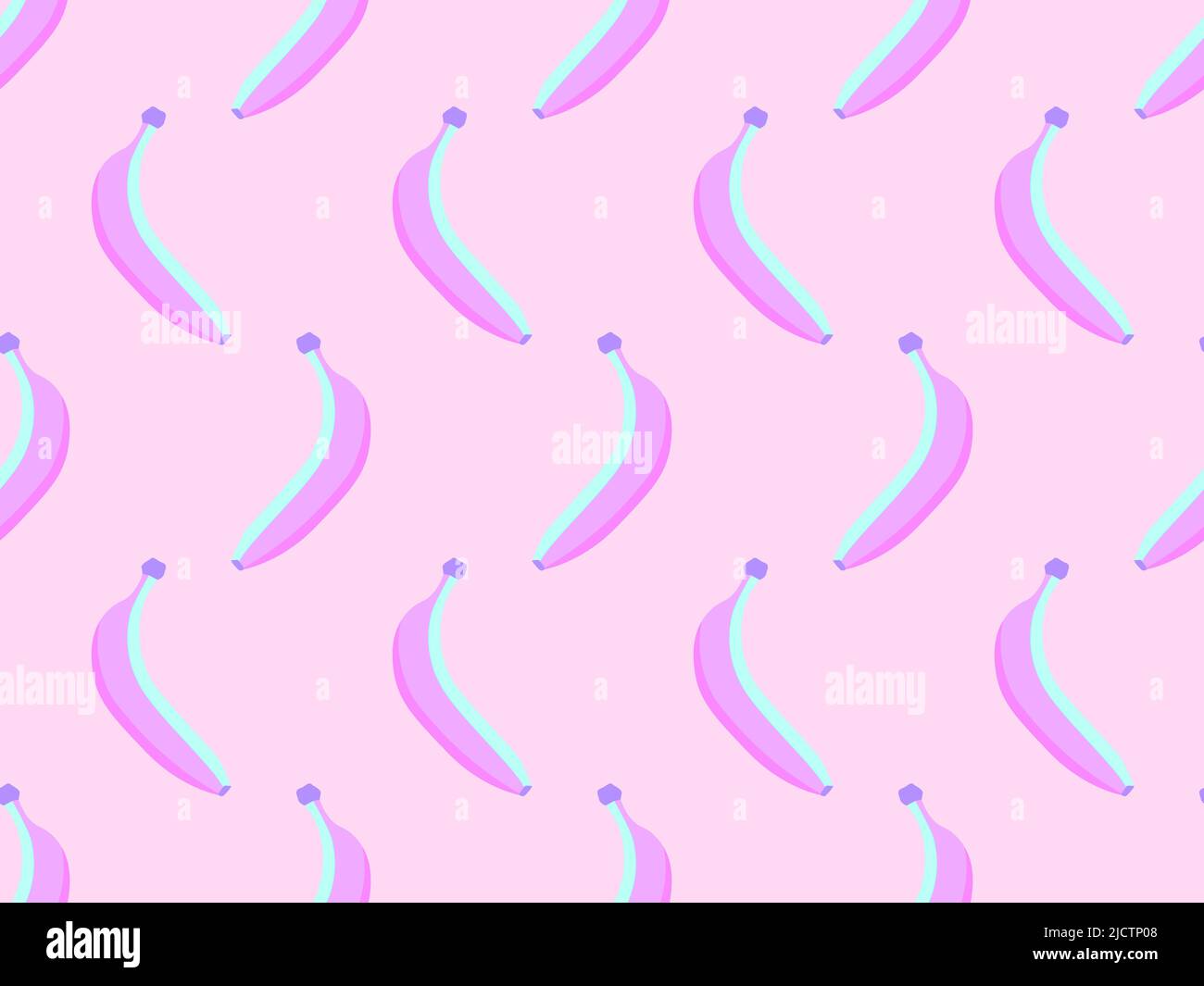 Bananas seamless pattern. 80s style pink bananas. Design for printing ...