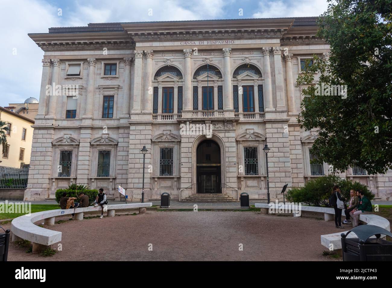 Pisa, Italy, 14 April 2022: Old palace in the city center Stock Photo ...
