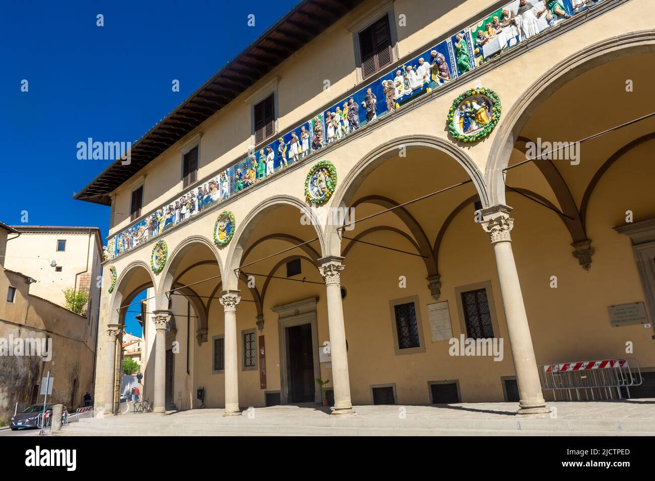 Pistoia, Italy, 18 April 2022: "Spedale Del Ceppo", an ancient hospital ...