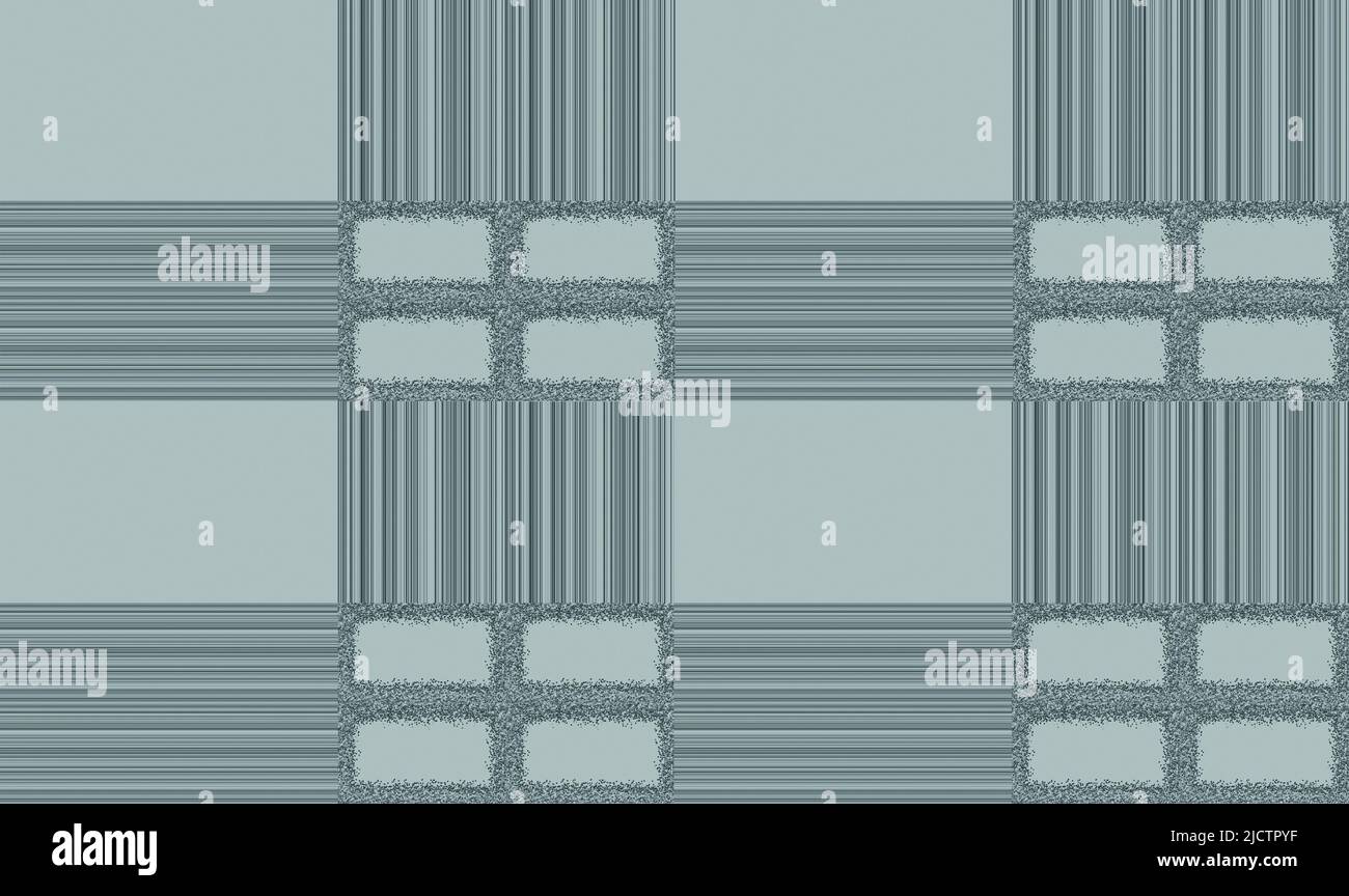 Grey green blocks of pattern, stripes and color in this seamless ...