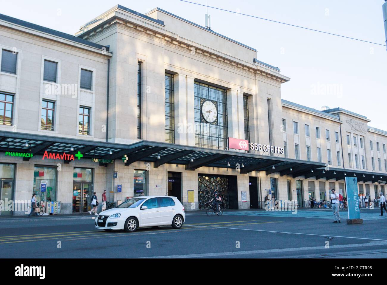 Geneva Cornavin railway station, the main SBB train station in Geneva ...