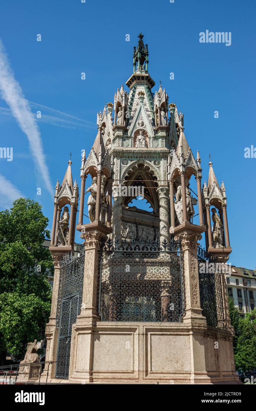 Brunswick Monument at Jardin des Alpes to commemorate the life of ...