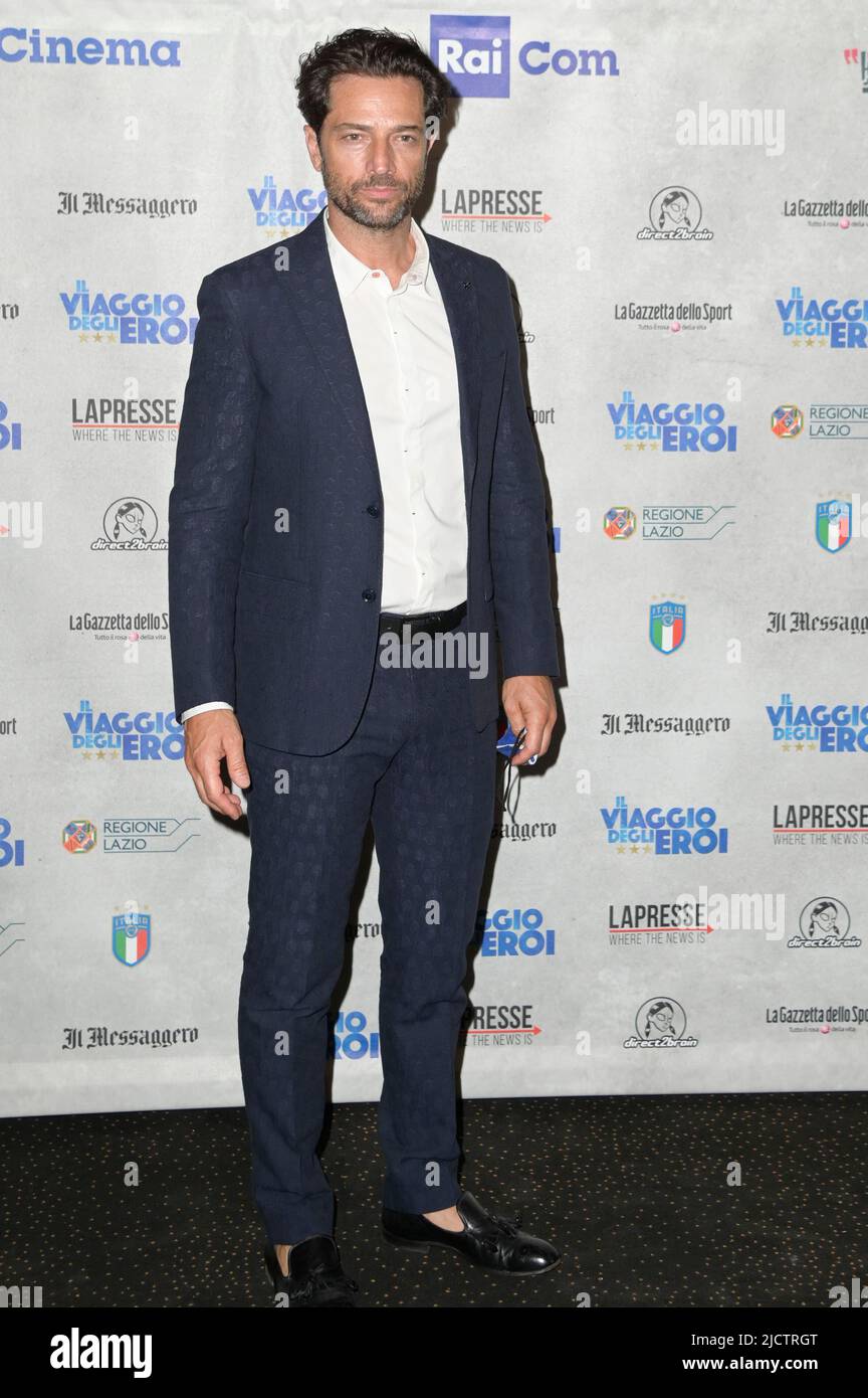 Rome, Italy. 15th June, 2022. Luca Capuano attends the premiere of the ...