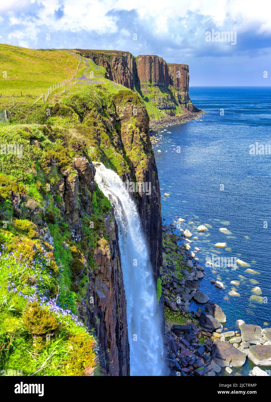 Waterfall at Kilt Rock, Isle of Skye, Scotland Stock Photo - Alamy