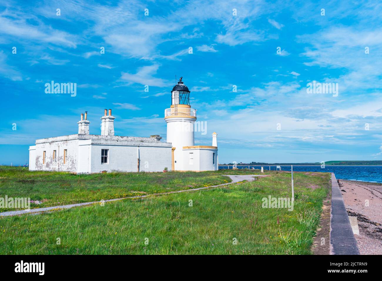 Chanonry Lighthouse on the Black Isle, Chanonry Point, East Coast of ...