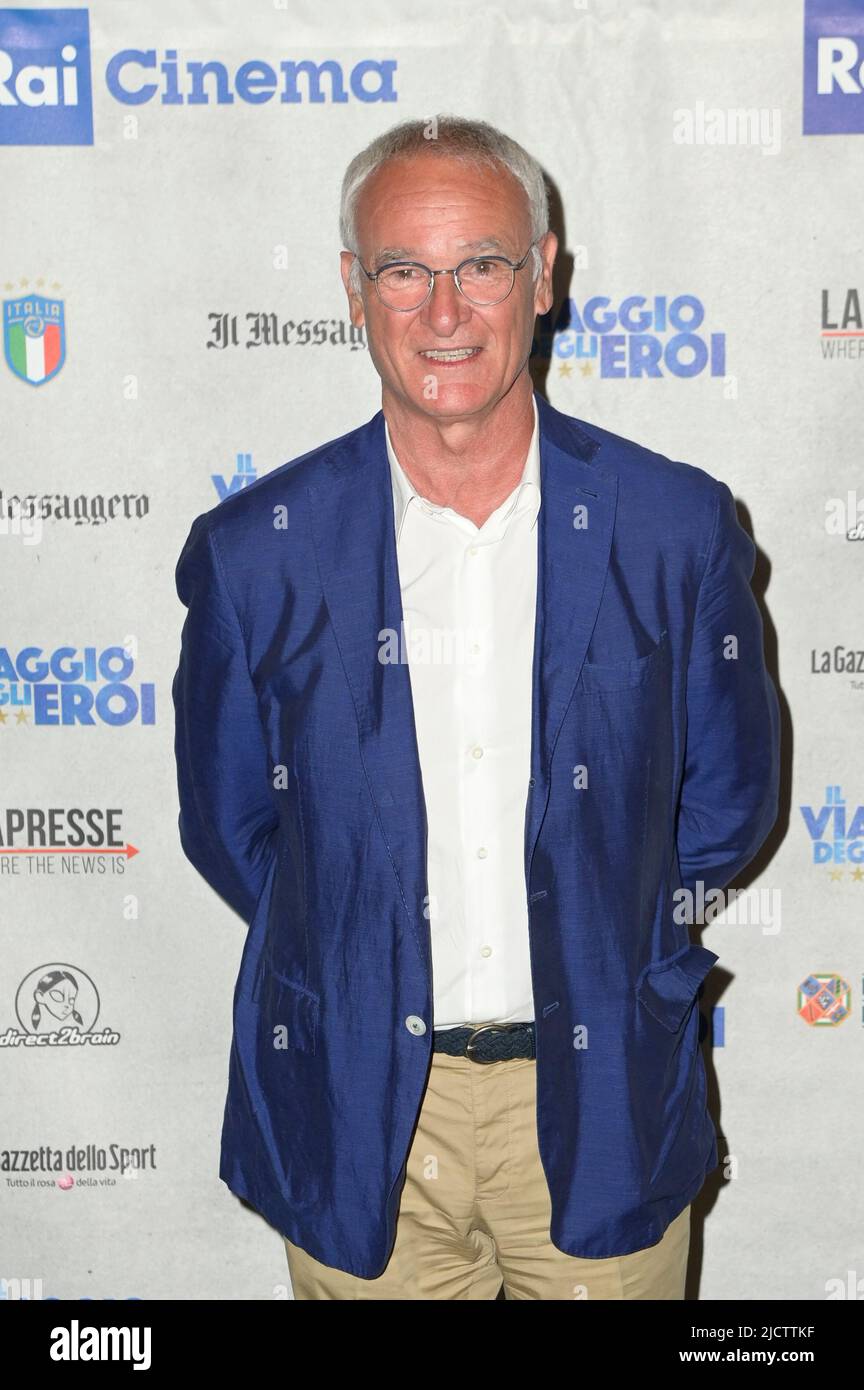 Claudio Ranieri attends the premiere of the movie Il viaggio degli Eroi ...
