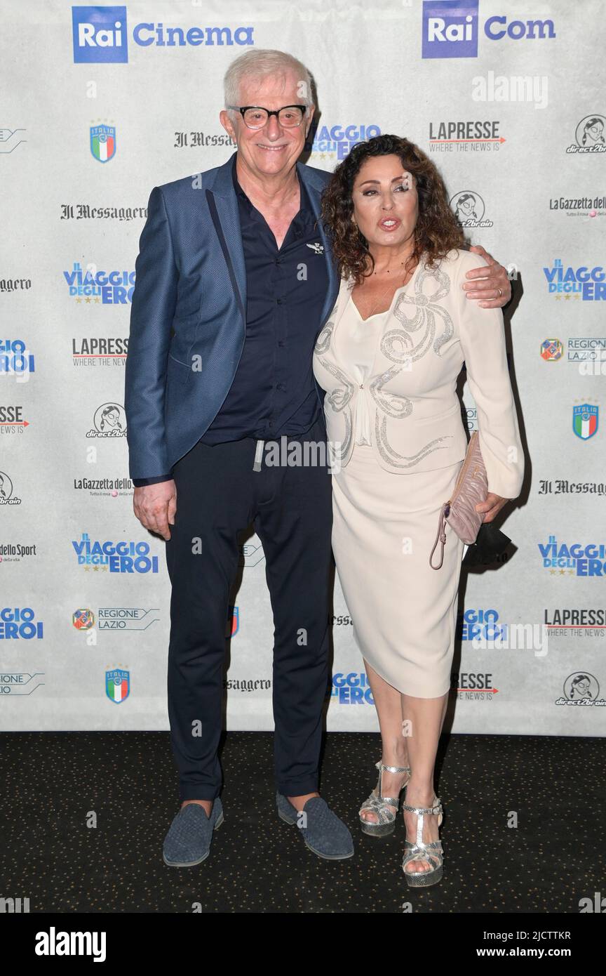 Rome, Italy. 15th June, 2022. Franco Oppini and Ada Alberti attend the ...