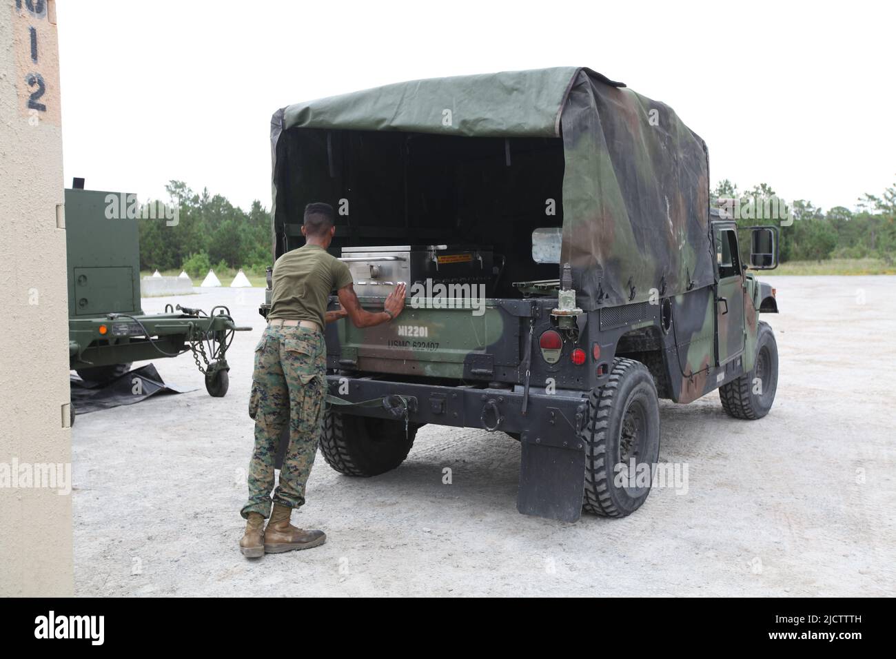 A U.S. Marine with 1st Battalion, 8th Marine Regiment, 2D Marine ...