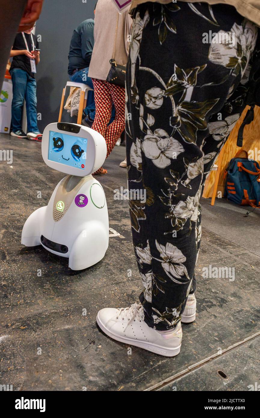 Paris, France, Viva Technology Trade Show, Blue Frog, Robots, Company ...
