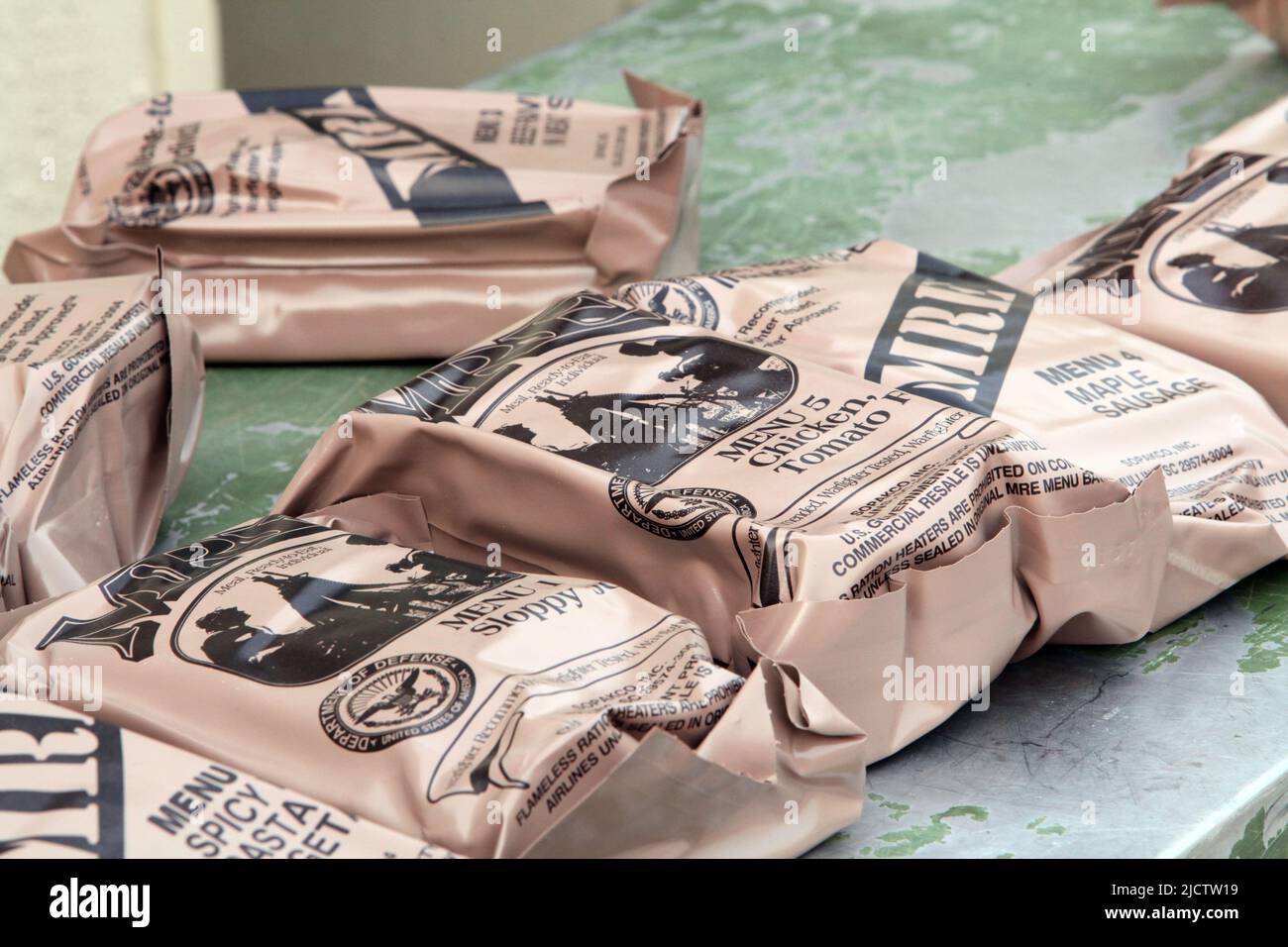 Meals Ready to Eat (MRE) are available for the U.S. Marines of 1st ...