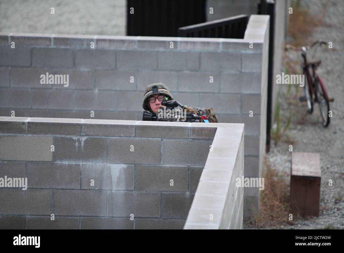 A U.S. Marine with 1st Battalion, 8th Marine Regiment (1/8), 2D Marine ...