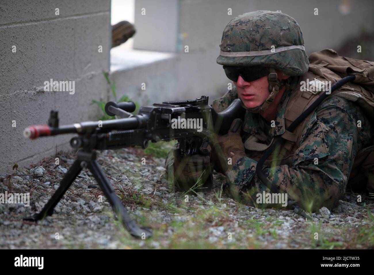 A U.S. Marine with 1st Battalion, 8th Marine Regiment (1/8), 2D Marine ...