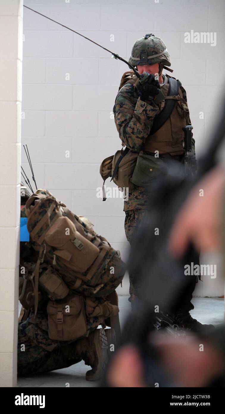 A U.S. Marine with 1st Battalion, 8th Marine Regiment (1/8), 2D Marine ...