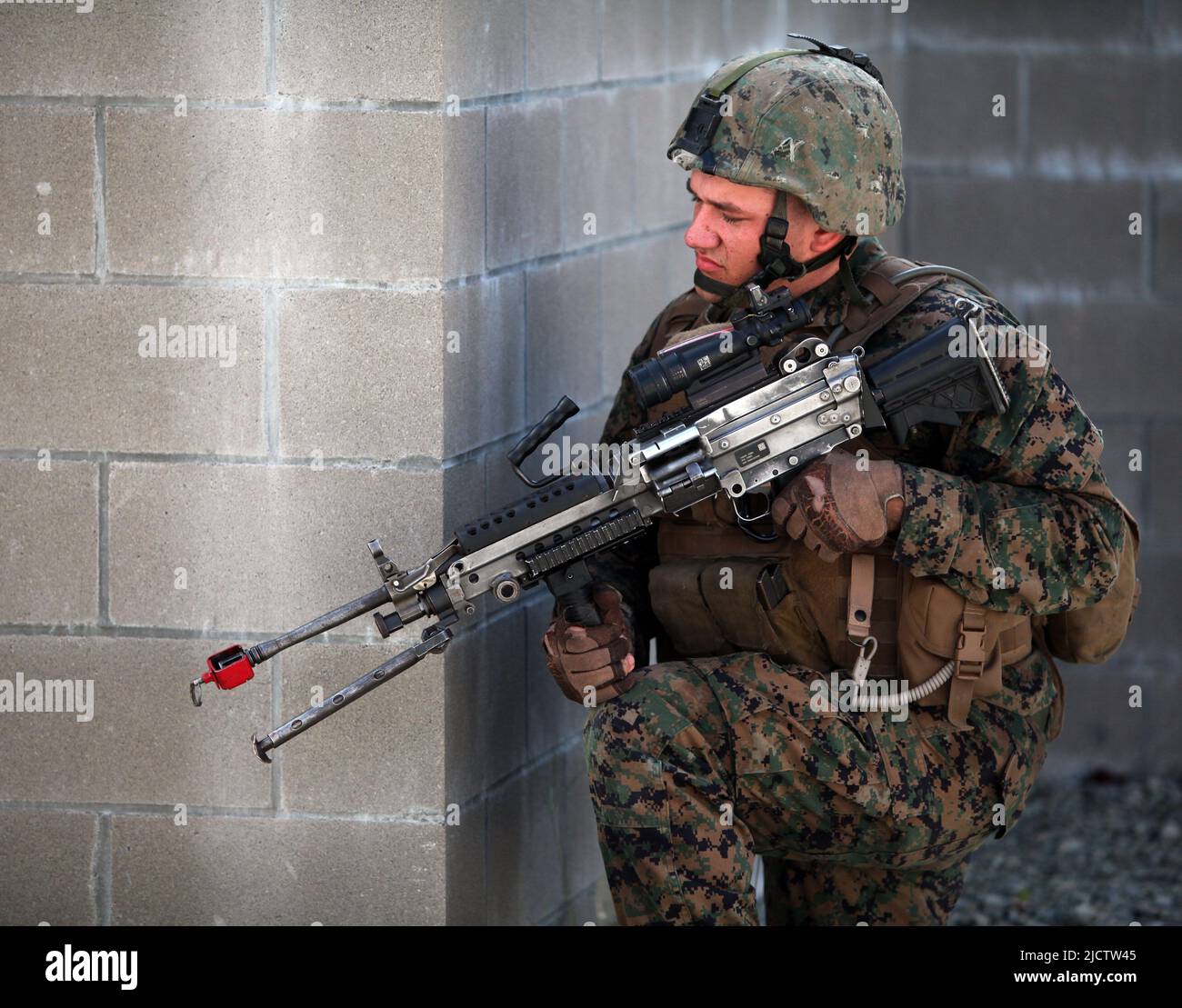 A U.S. Marine with 1st Battalion, 8th Marine Regiment (1/8), 2D Marine ...