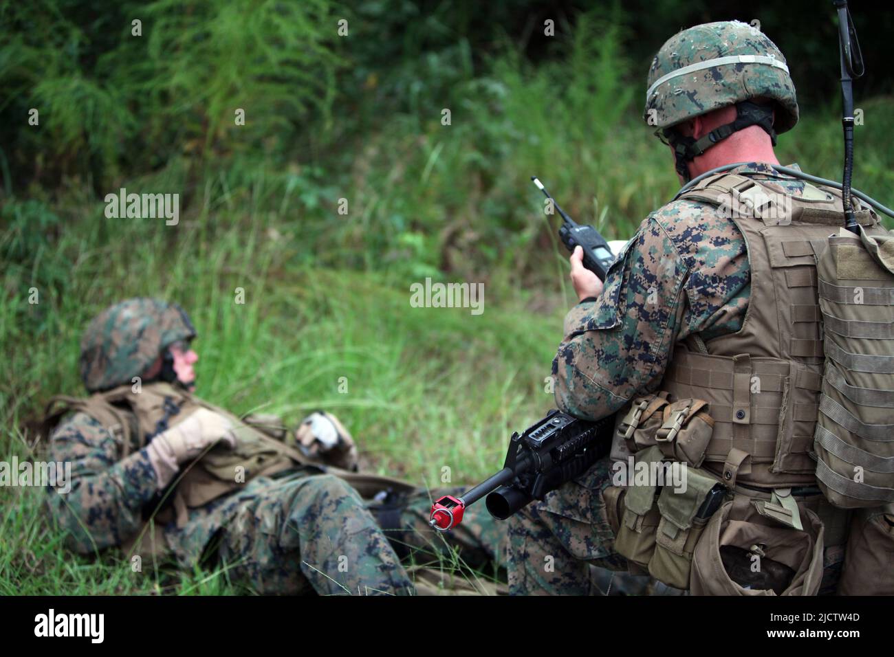 A U.S. Marine with 1st Battalion, 8th Marine Regiment (1/8), 2D Marine ...