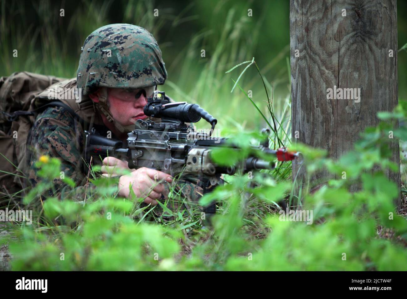 A U.S. Marine with 1st Battalion, 8th Marine Regiment (1/8), 2D Marine ...