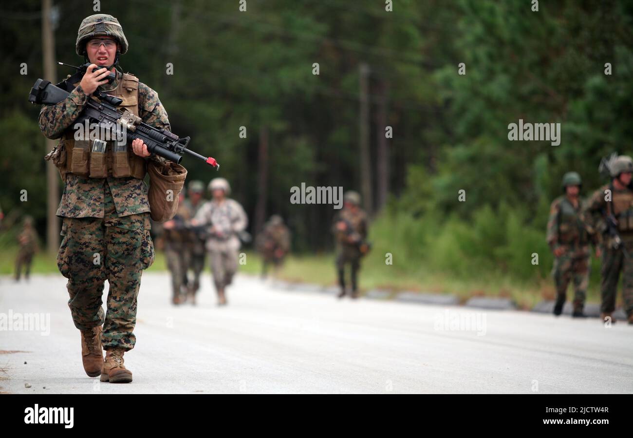 U.S. Marines with 1st Battalion, 8th Marine Regiment (1/8), 2D Marine ...