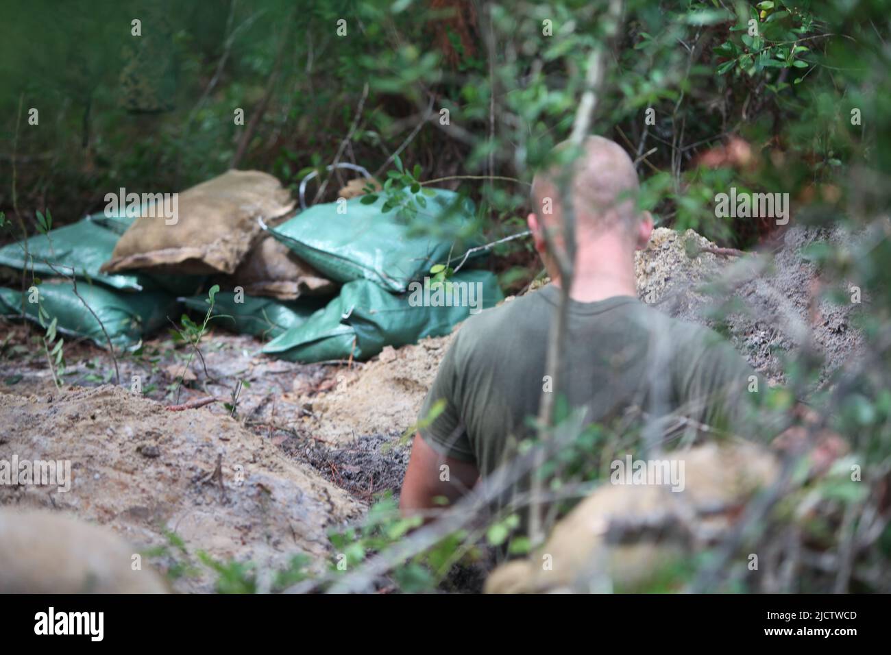 A U.S. Marine with Bravo Company, 1st Battalion, 8th Marine Regiment (1 ...