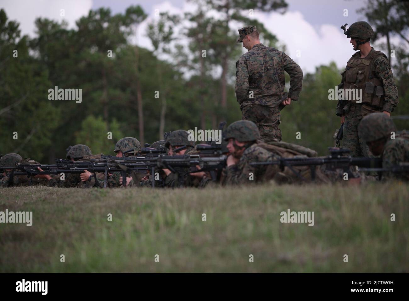 U.S. Marines with Charlie Company, 1st Battalion, 8th Marine Regiment (1/8), 2D Marine Division ...