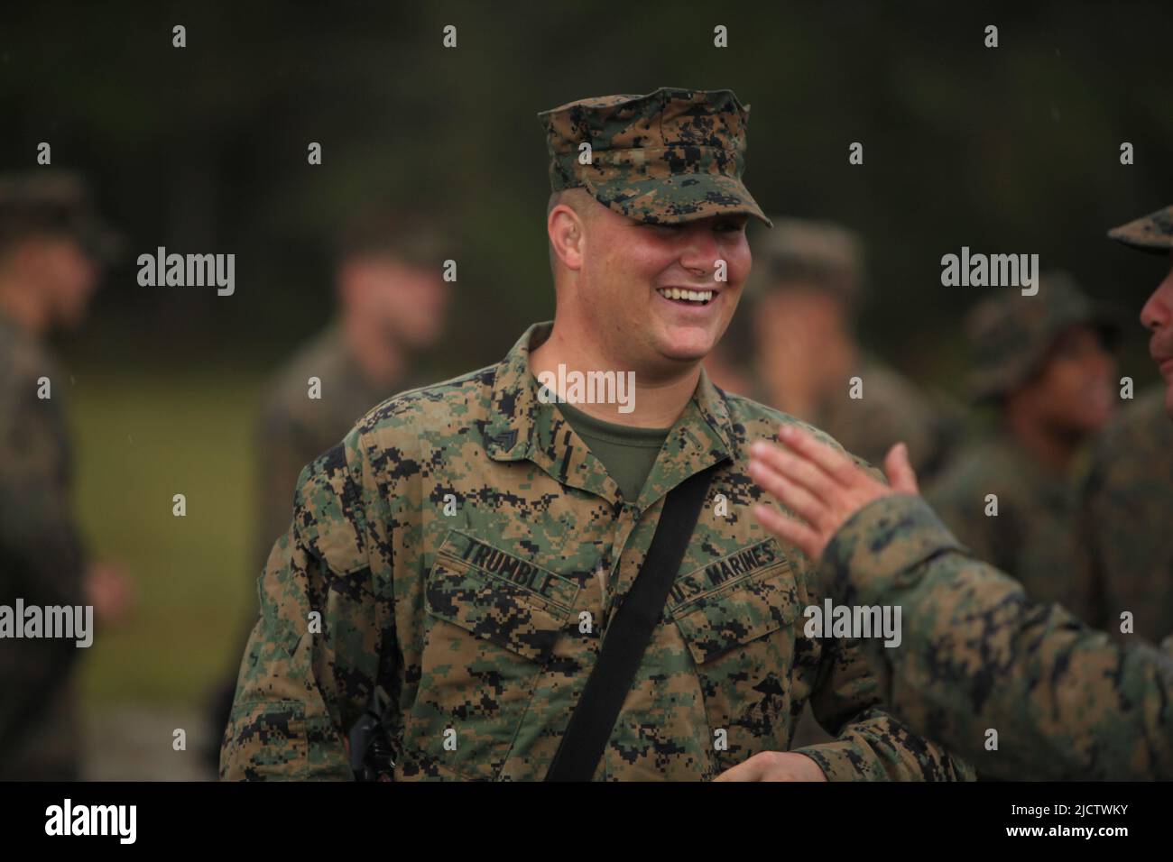 U.S. Marines with Charlie Company, 1st Battalion, 8th Marine Regiment (1/8), 2D Marine Division ...