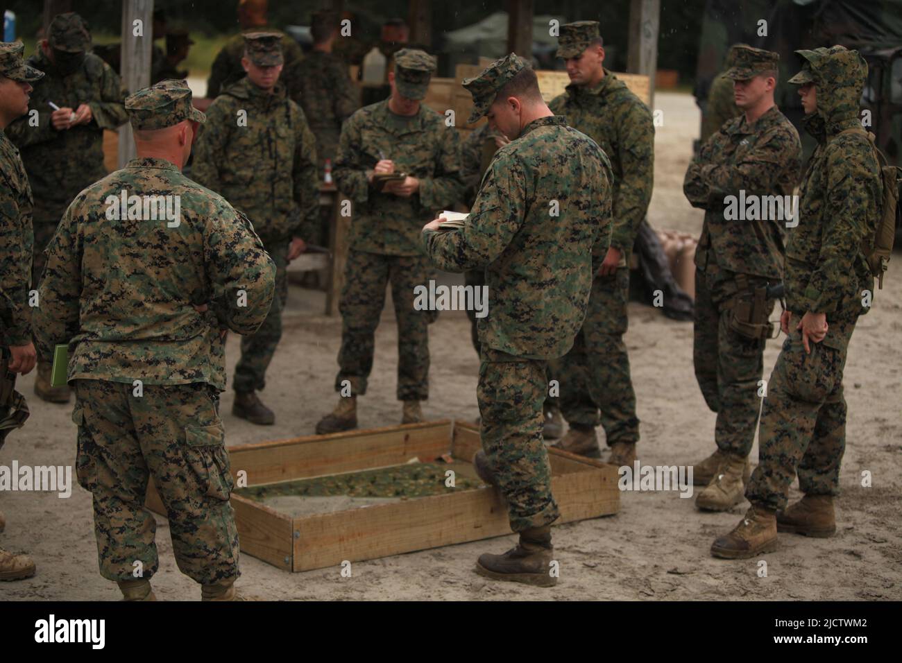 U.S. Marines with Charlie Company, 1st Battalion, 8th Marine Regiment (1/8), 2D Marine Division ...
