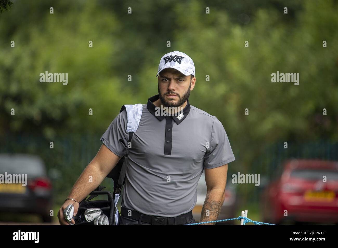 Love Island winner Finn Tapp at British Par 3 Featuring: Finn Tapp ...