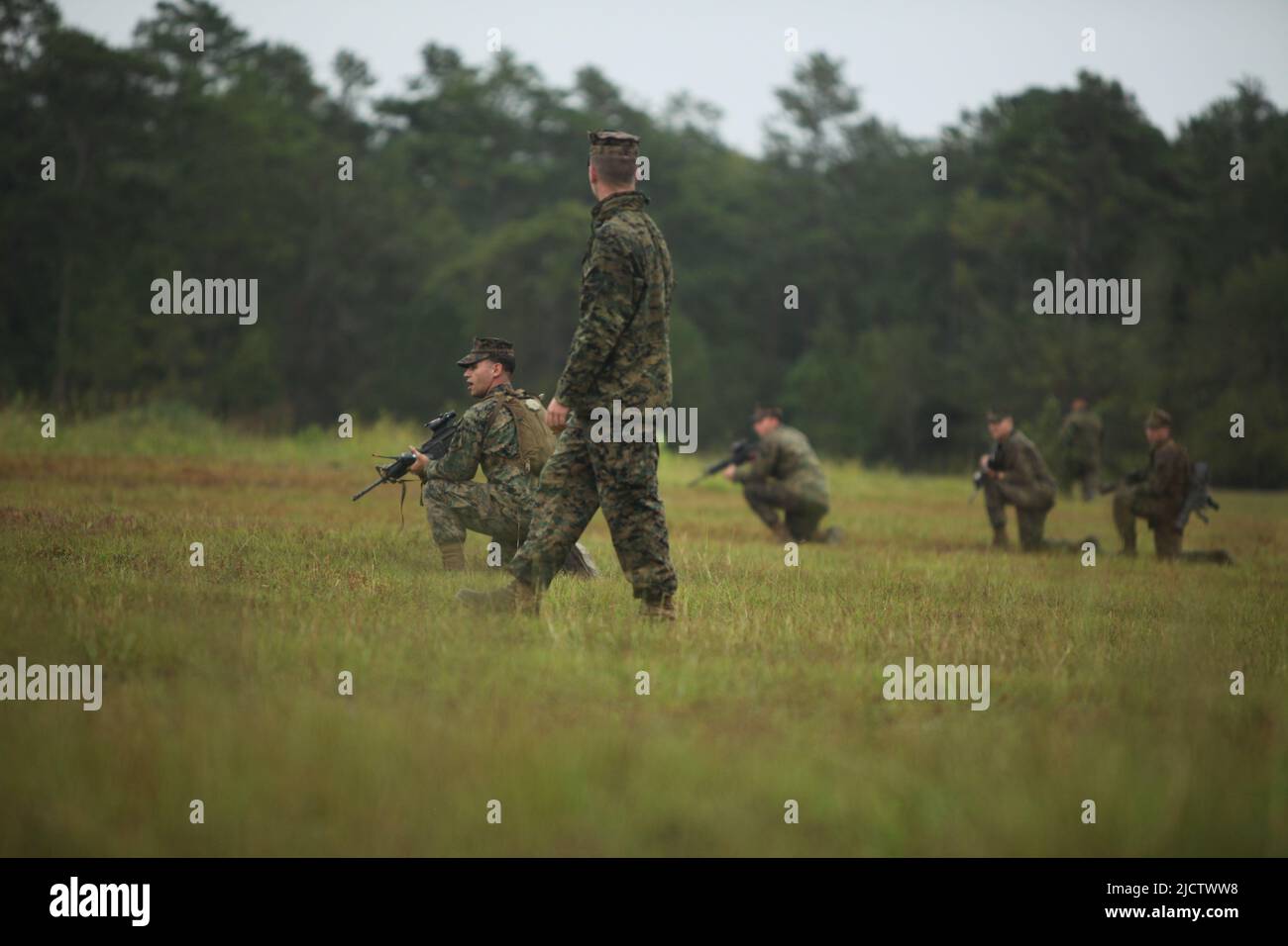 U.S. Marines with Charlie Company, 1st Battalion, 8th Marine Regiment (1/8), 2D Marine Division ...