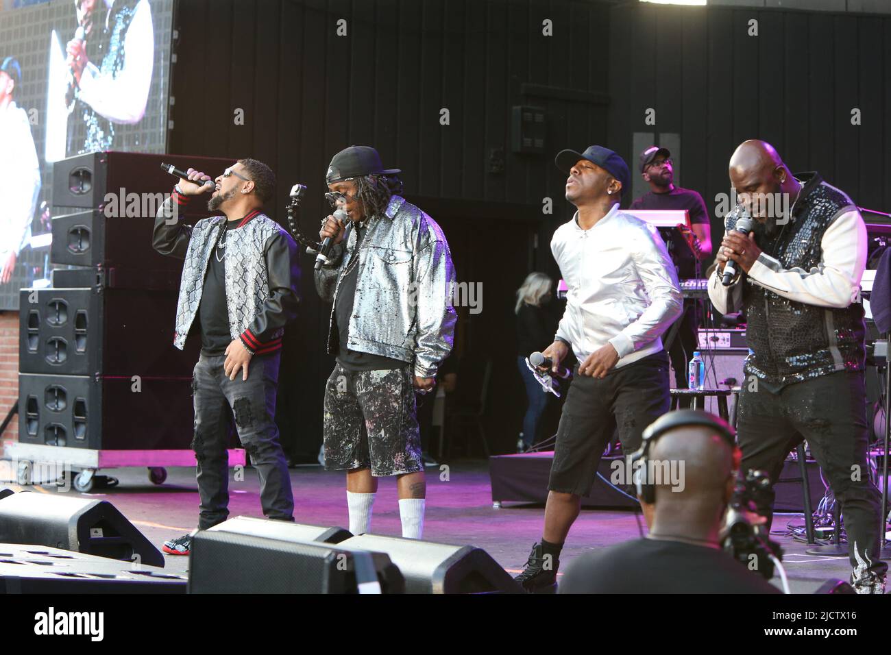 Dru Hill performing live at the Dell East Music Center Summer Concert ...