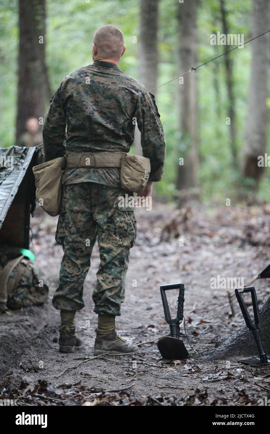 A U.S. Marine with Charlie Company, 1st Battalion, 8th Marine Regiment ...