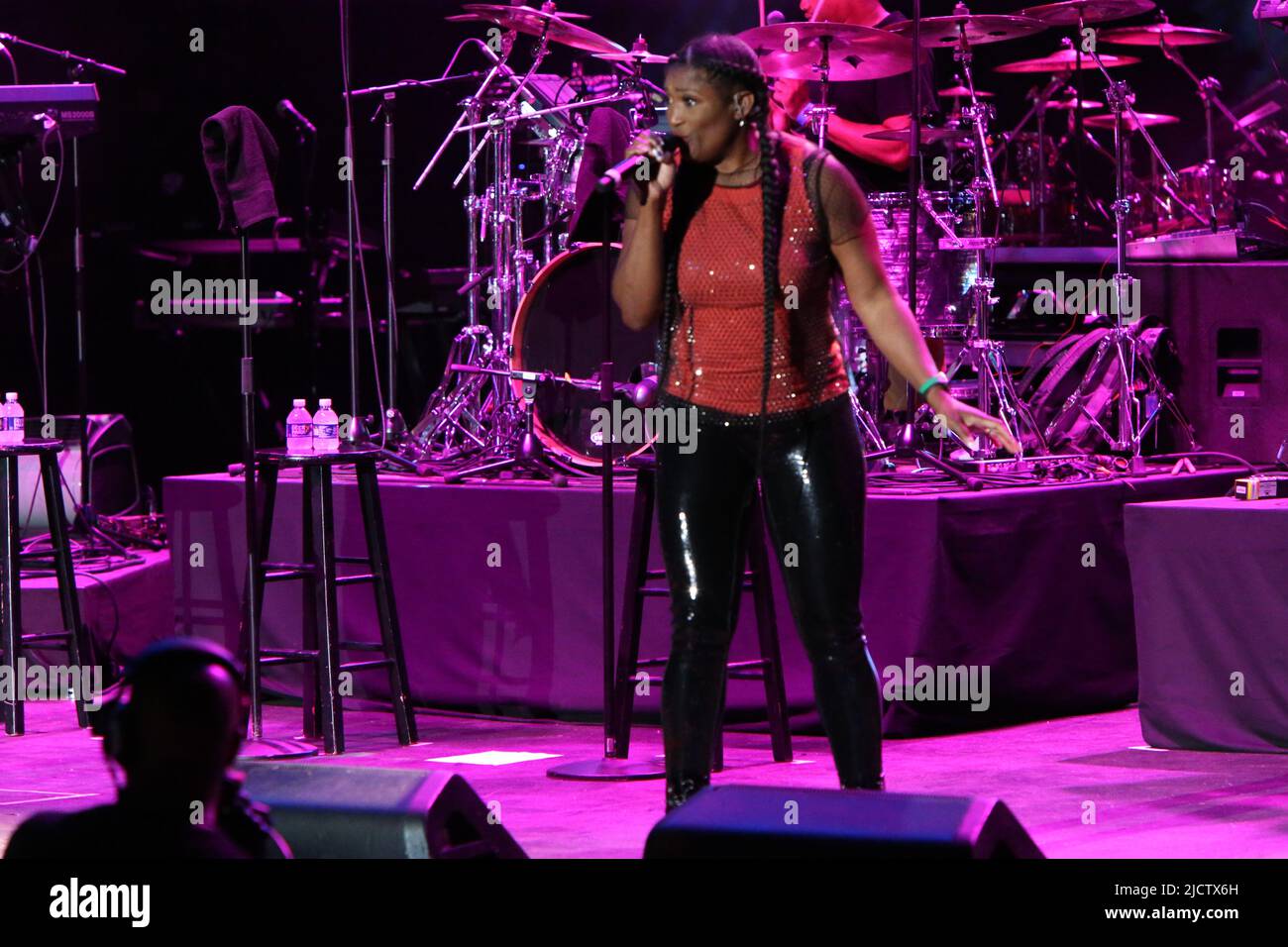 SWV performing live at the Dell Music Center Concert Series in ...