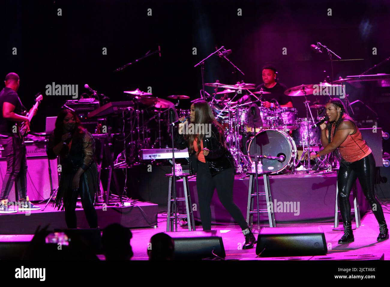 SWV performing live at the Dell Music Center Concert Series in ...