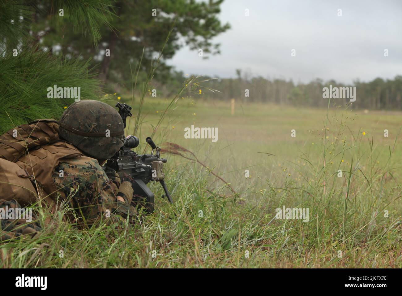 A U.S. Marine with Charlie Company, 1st Battalion, 8th Marine Regiment ...