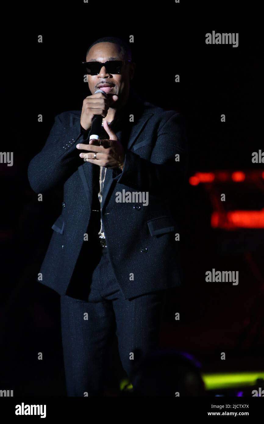 R&B Singer Tank performing live at the Dell Music Center Summer Concert ...