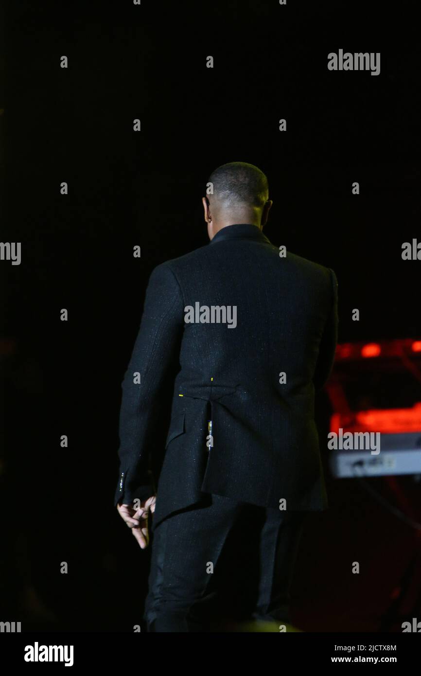 R&B Singer Tank performing live at the Dell Music Center Summer Concert ...