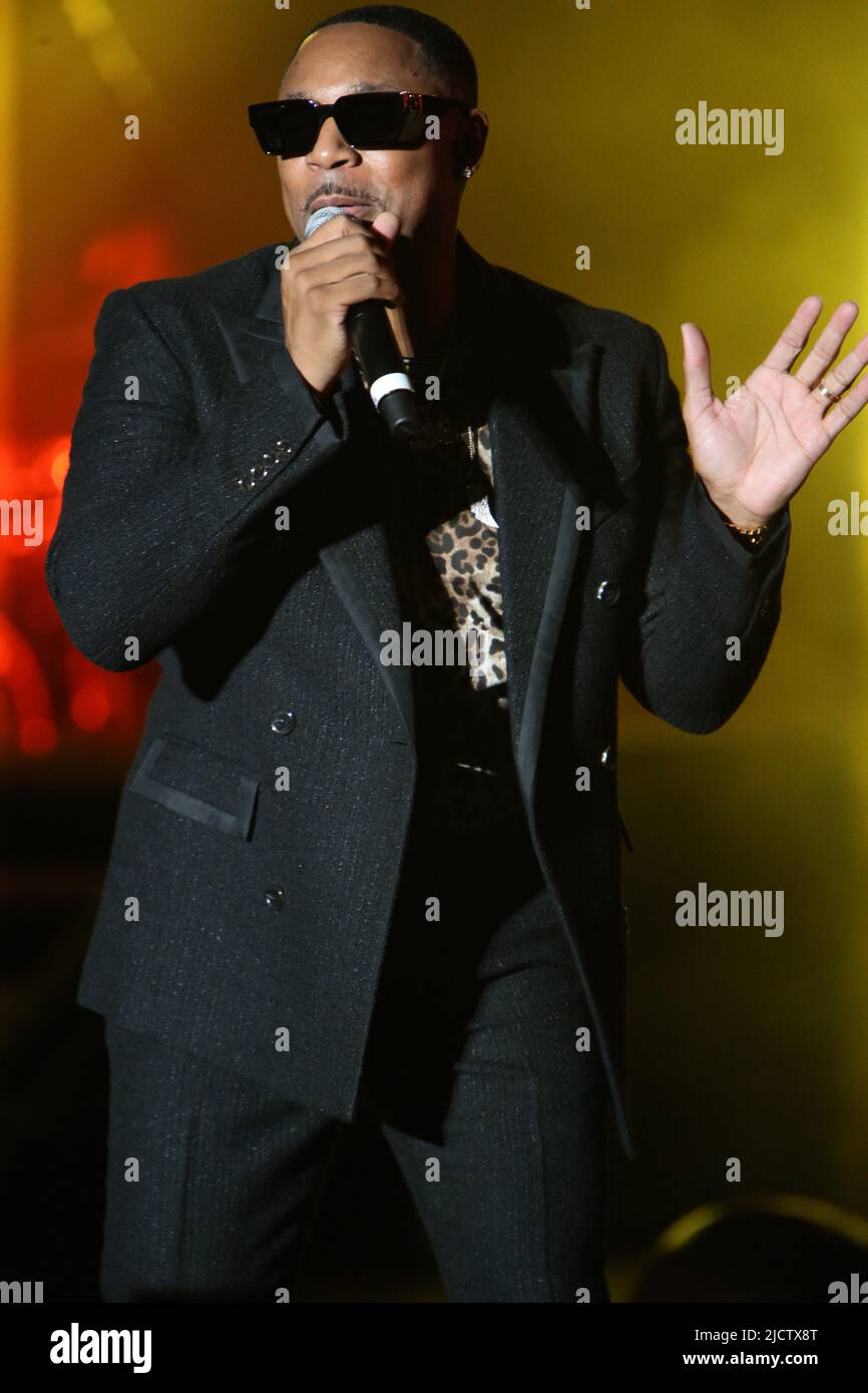 R&B Singer Tank performing live at the Dell Music Center Summer Concert ...