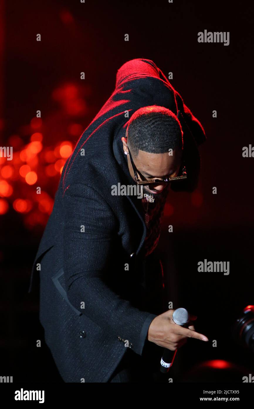 R&B Singer Tank performing live at the Dell Music Center Summer Concert ...