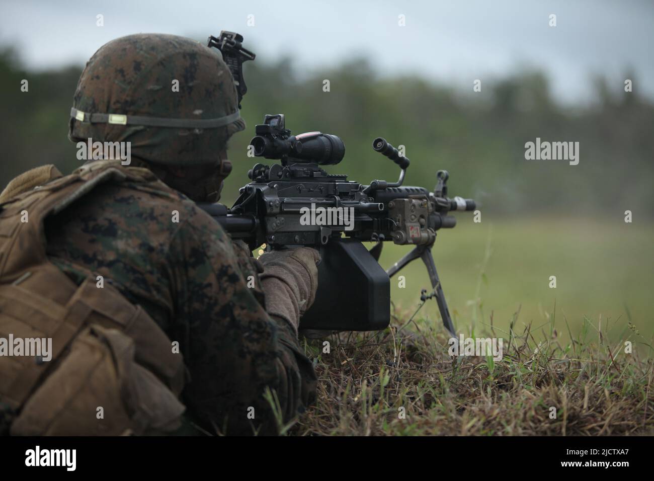 A U.S. Marine with Charlie Company, 1st Battalion, 8th Marine Regiment ...