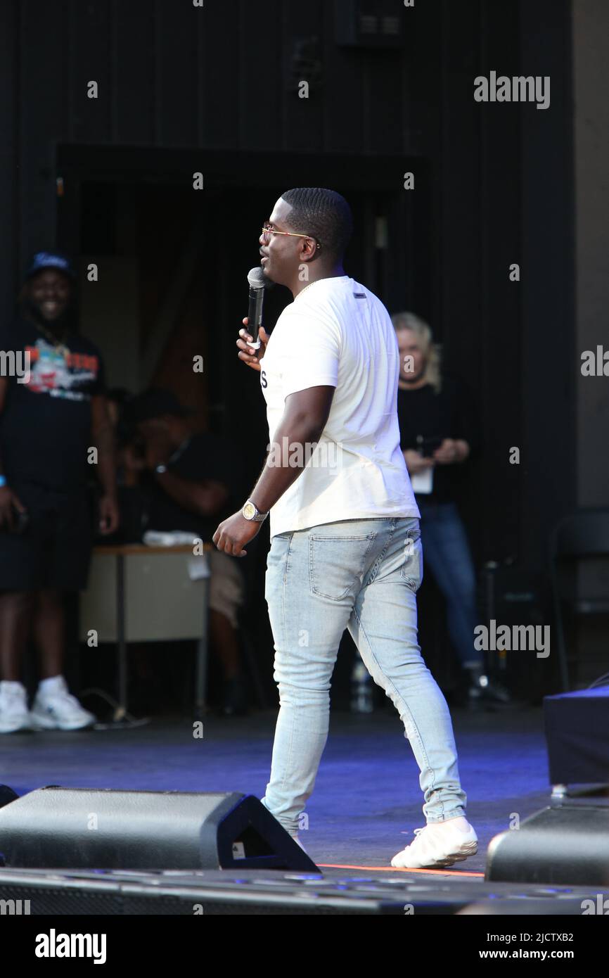 Comedian Skeet Carter performing live comedy at the Dell East Music ...