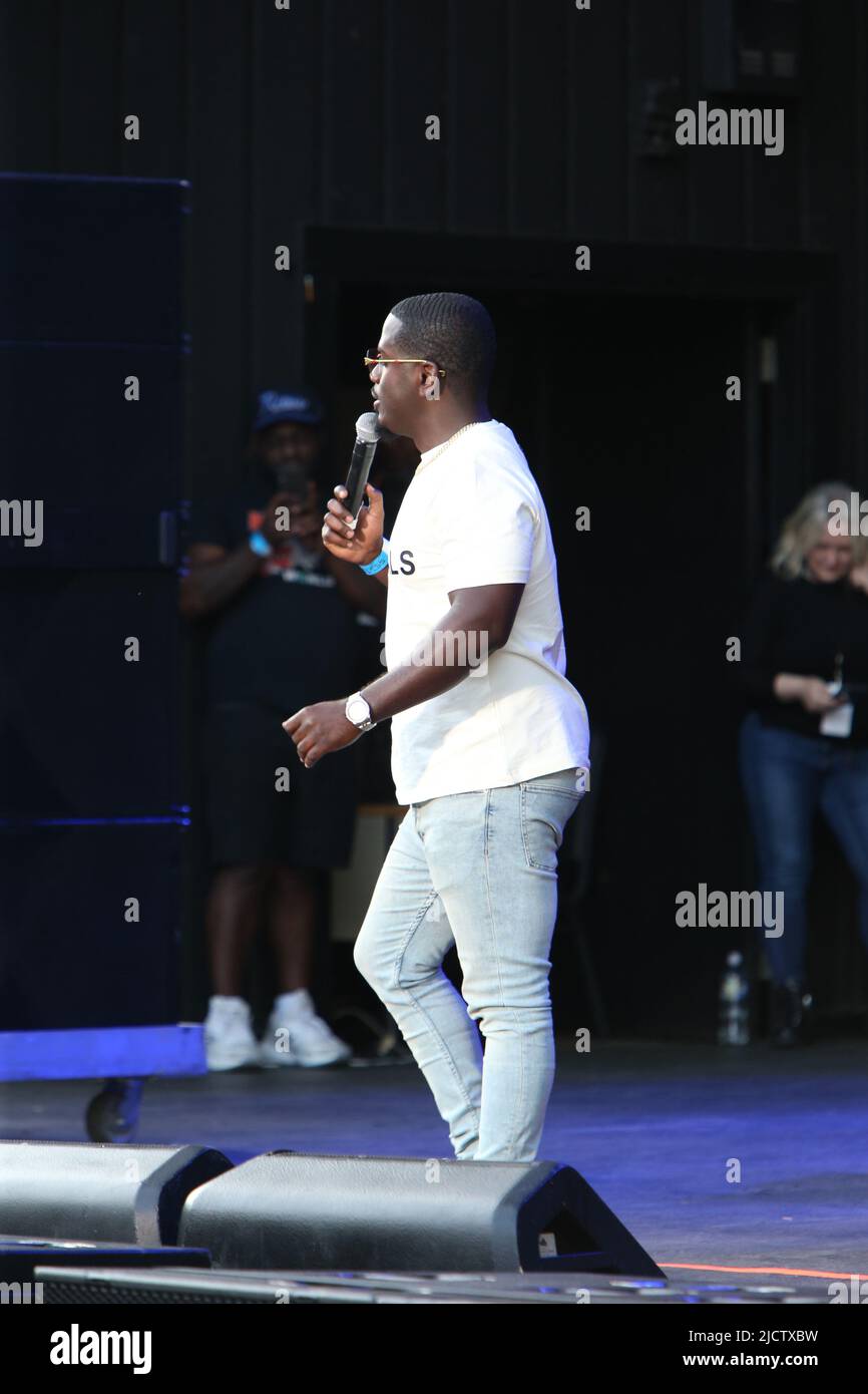 Comedian Skeet Carter performing live comedy at the Dell East Music ...