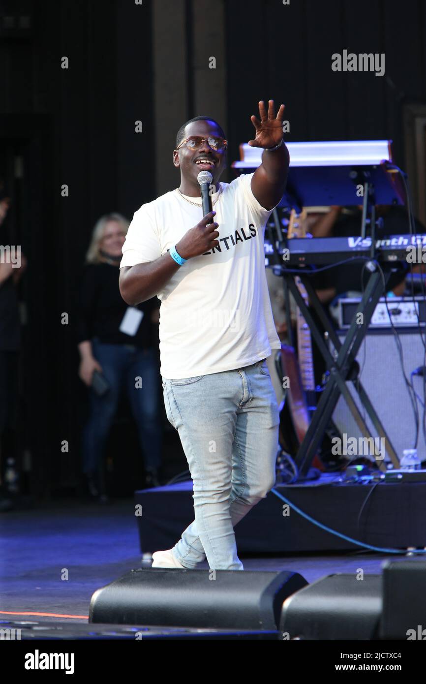 Comedian Skeet Carter performing live comedy at the Dell East Music ...