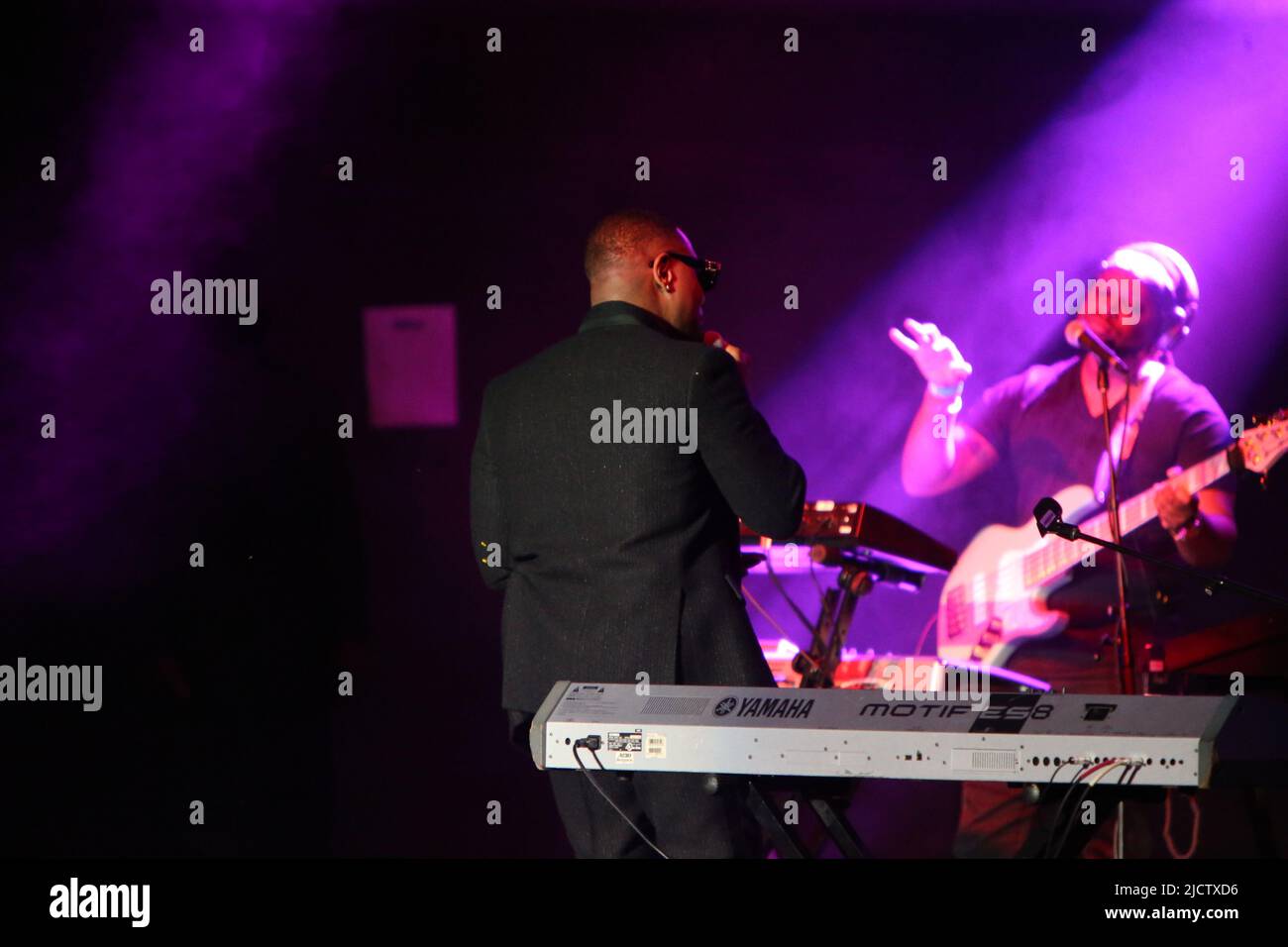 R&B Singer Tank performing live at the Dell Music Center Summer Concert ...